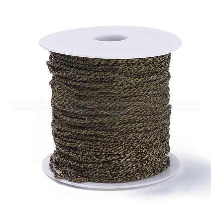 Iron Rope Chains, Unwelded, Antique Bronze Color, with Spool, Link:2mm ...