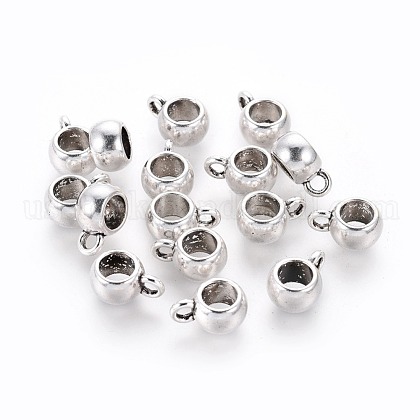 Tibetan Style Alloy Tube Bails, Loop Bails, Bail Beads, Rondelle ...
